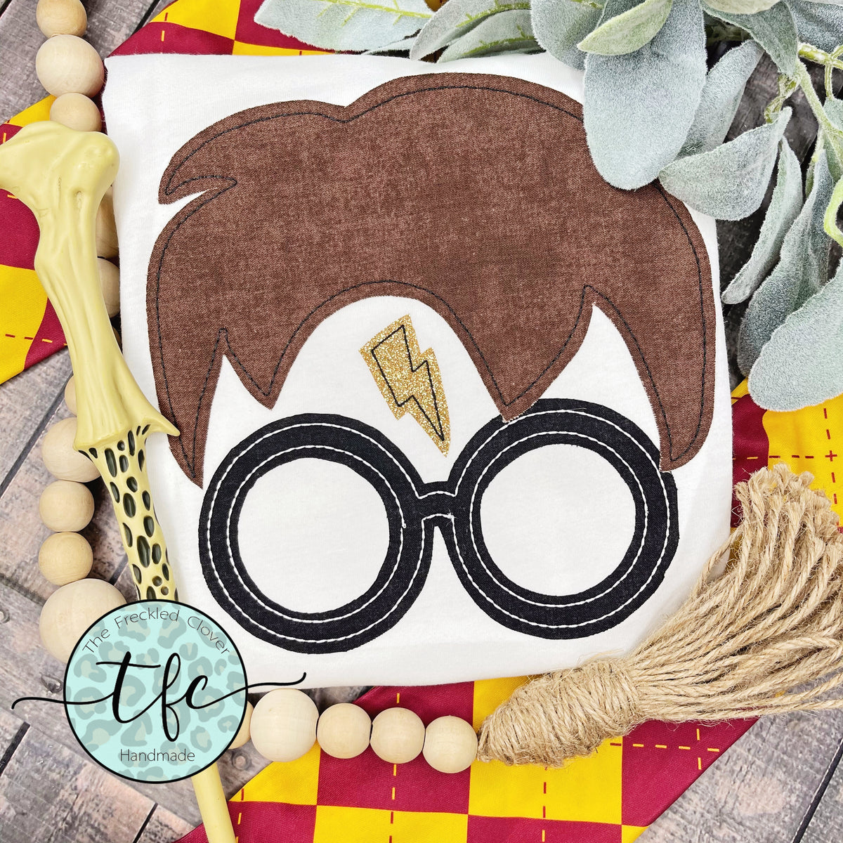 {Harry Potter} applique tee- unisex – The Freckled Clover, LLC
